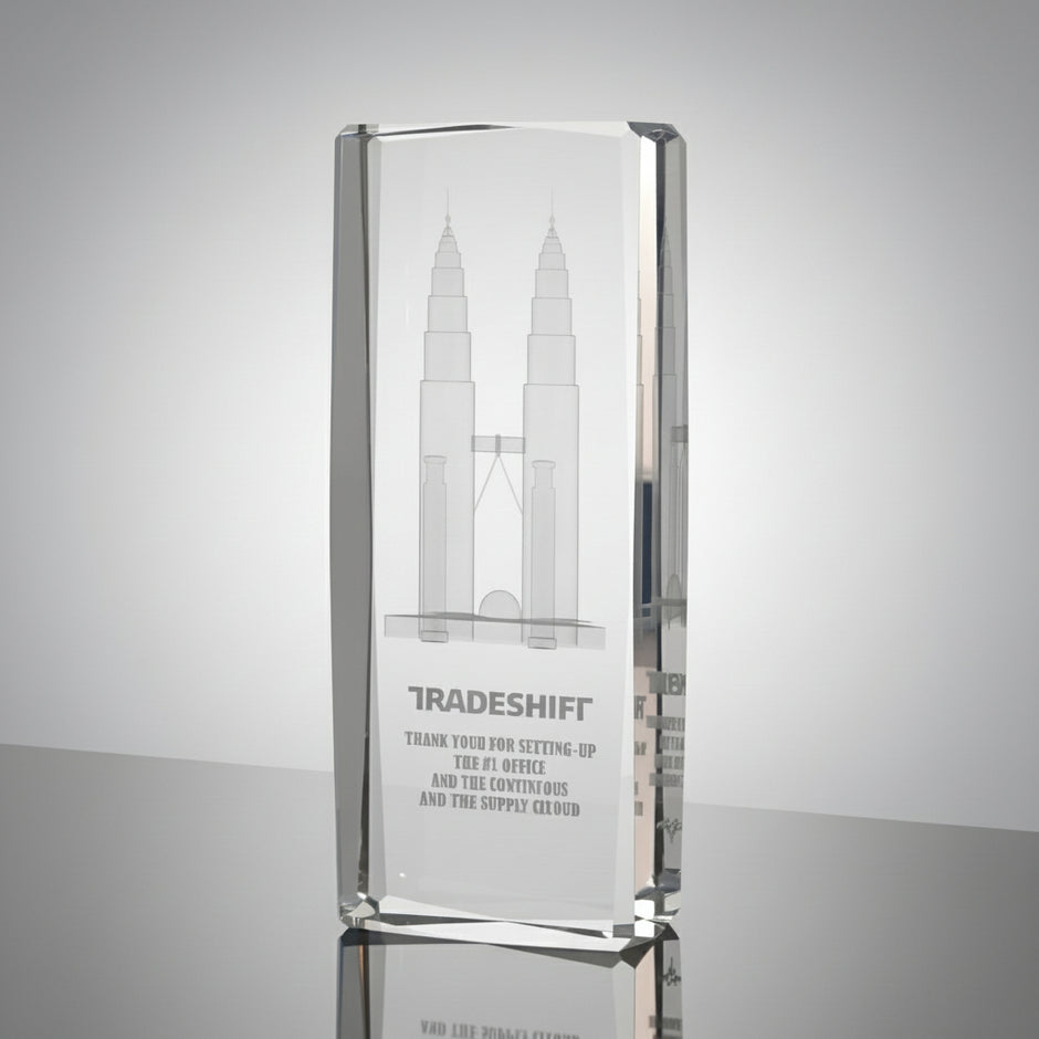 Crystal Glass Trophies | Elegant Corporate Awards – Trophy Tailor Singapore