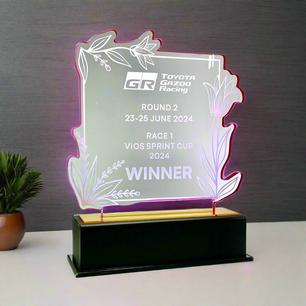 Trophy Tailor Singapore | Luminous Innovation Acrylic Awards with LED ...